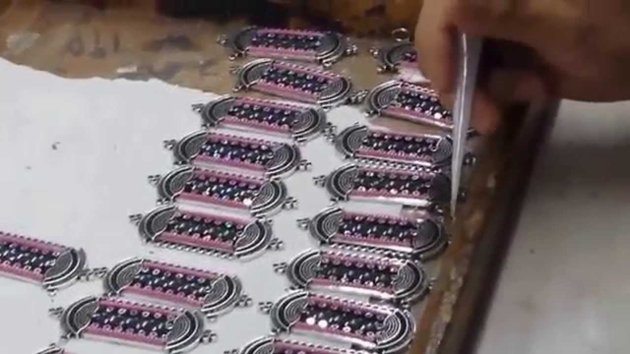 Step6-Enamel-Fashion Jewelry( Imitation Jewelry) Making Process - YouTube
