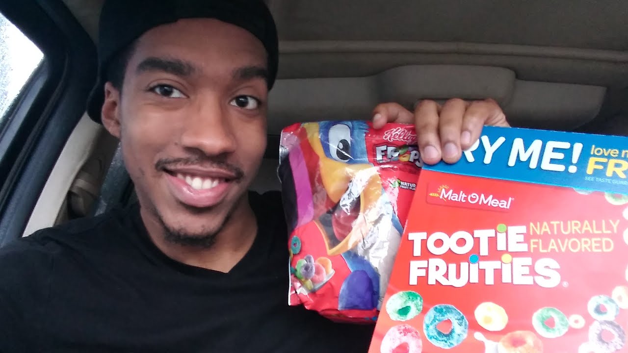 MunchTime Food Wars Fruit Loops vs Tootie Fruities Taste Test - YouTube