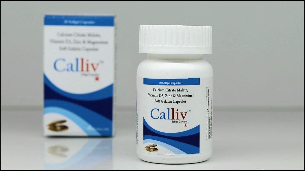 Calliv Calcium Supplements, Uses, Benefits of Vitamin D3, Zinc ...