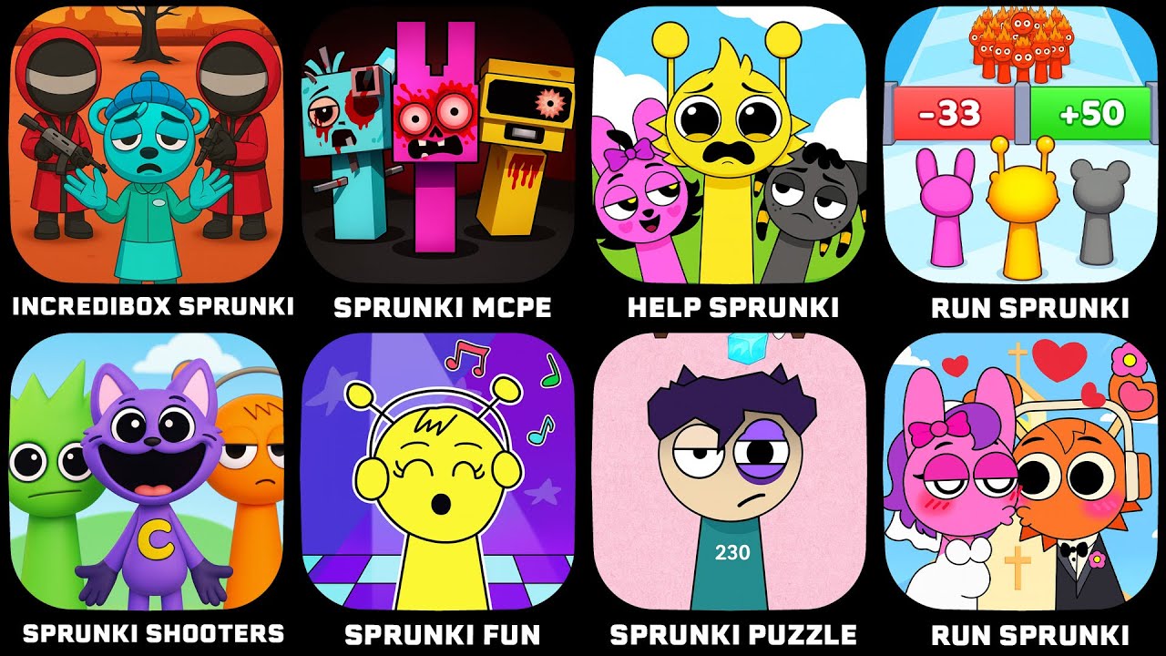 Increibox Sprunki Gameplay - Best Sprunki Shooter,Sprunky Survival ...
