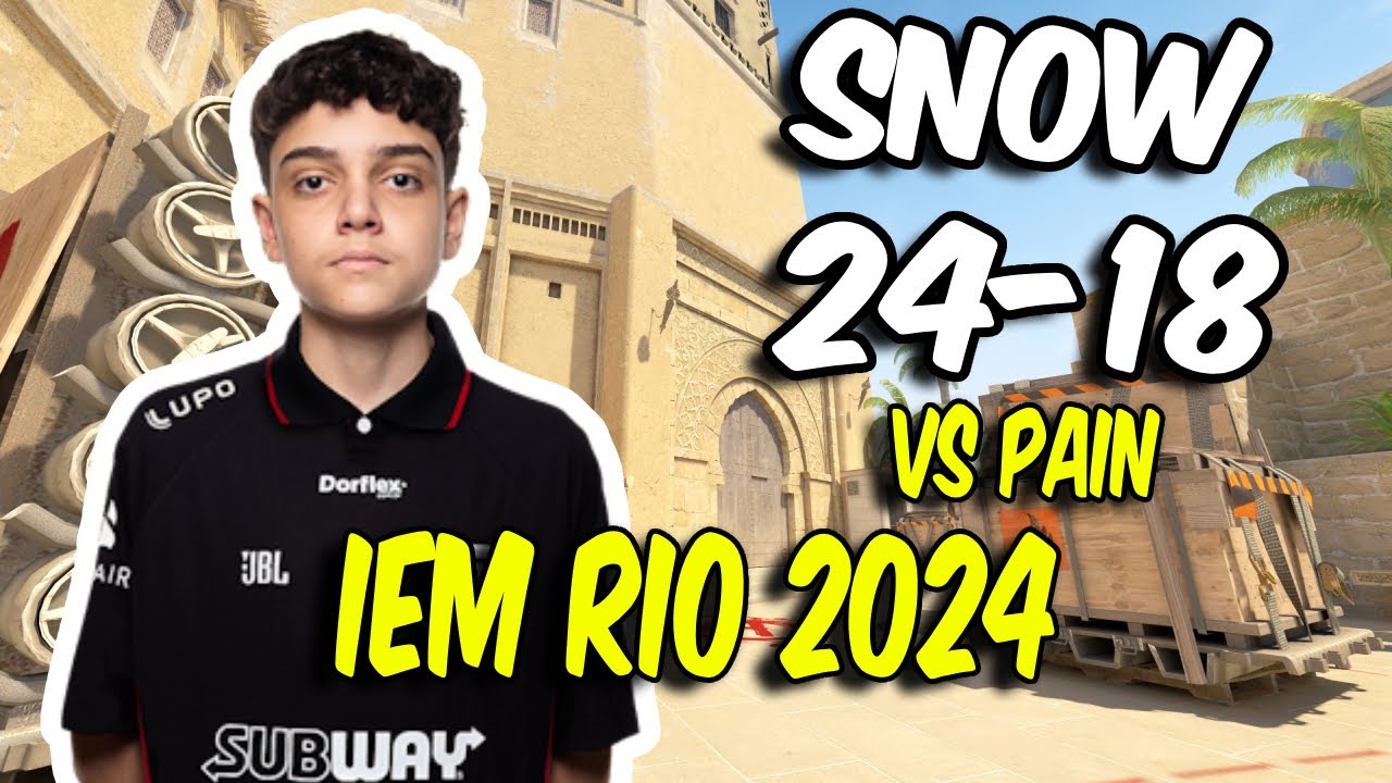 CS2 POV | paiN snow (24/18) vs FaZe (Mirage) @ IEM Rio 2024 - YouTube