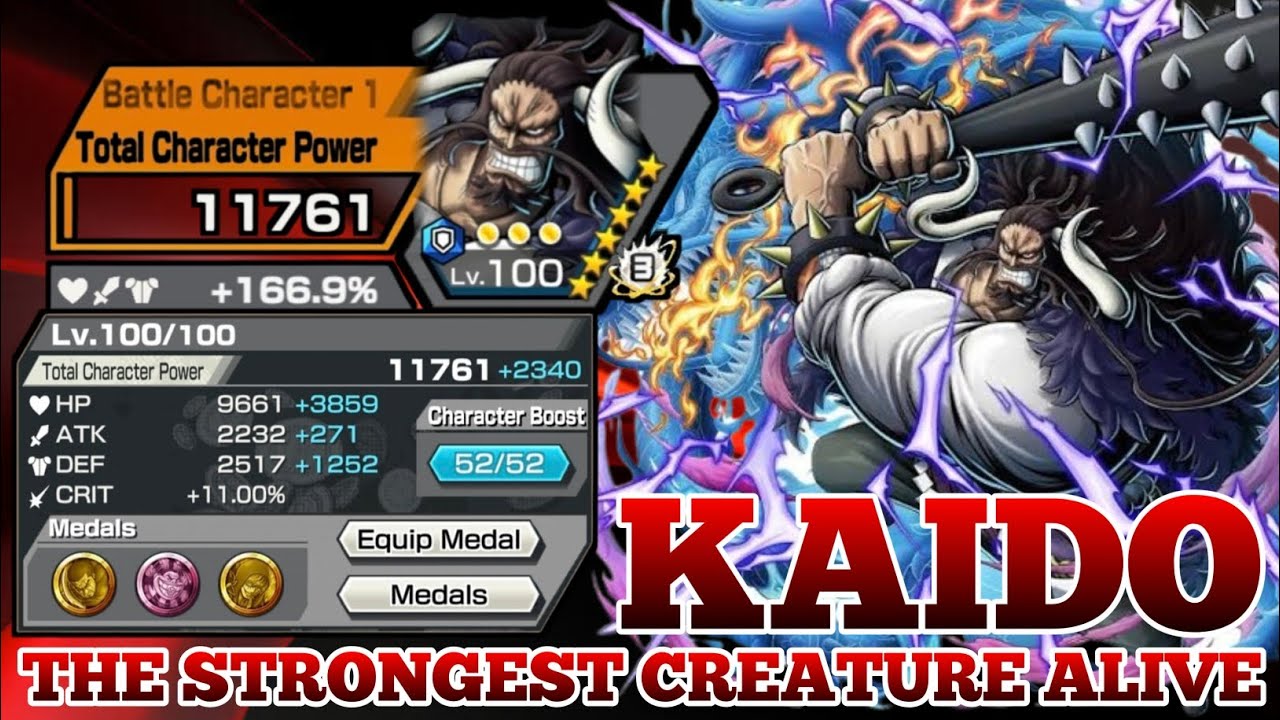 KAIDO THE STRONGEST CREATURE ALIVE GAMEPLAY | ONE PIECE BOUNTY RUSH ...