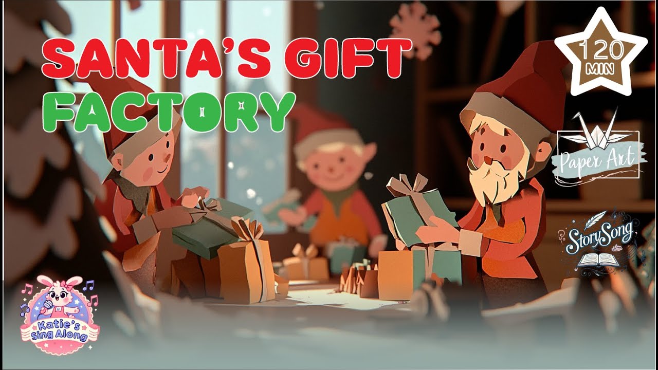 Secret of Santa's Gift Factory🎄🎅| Paper Art Animation | 120 min | Katie ...