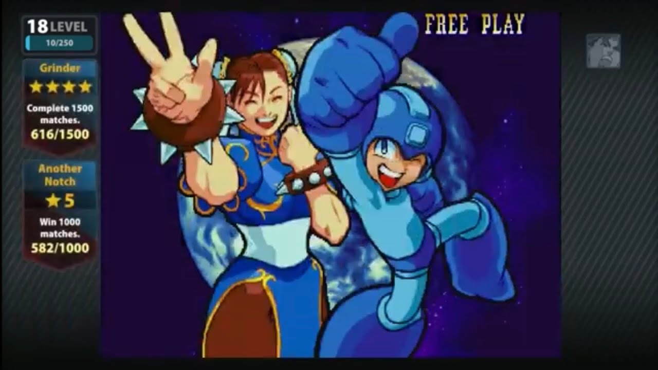 Marvel vs Capcom 1: Chun li and Mega Man arcade playthrough - YouTube