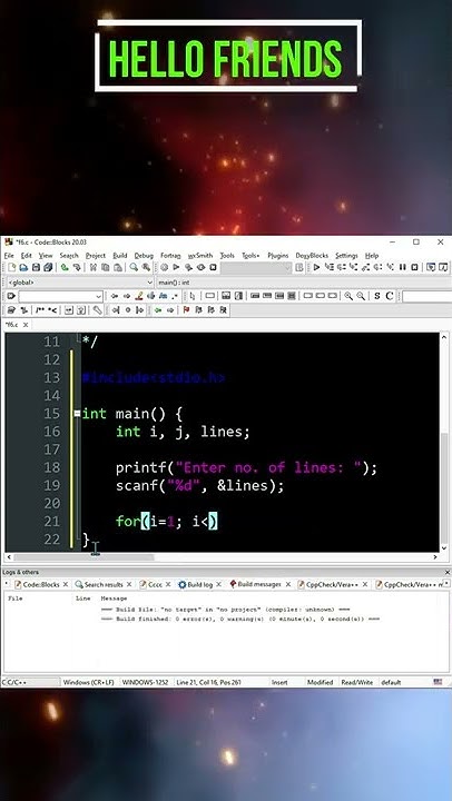 FOR LOOP PATTERN #6 | C PROGRAM TO PRINT PATTERN - YouTube