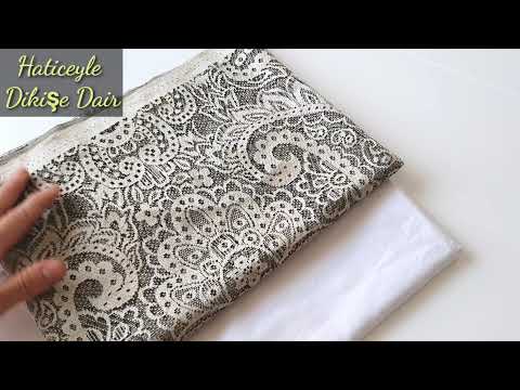 Tülden Kolay Büzgülü Etek Dikimiخياطة تنورة مرنة مجمعةPractical Gathered Elastic Skirt Sewing