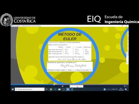 Video 6 Método de Euler, Teorema transporte, Ejemplo 1 Capítulo 3 Análisis Macroscópico de ...