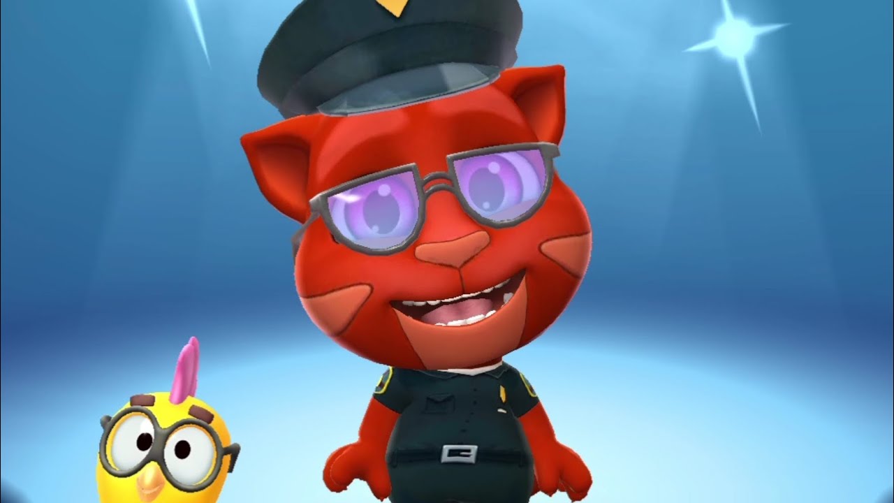 Talking Tom Changes His Look: New Glasses, Outfit, and Hat! - YouTube