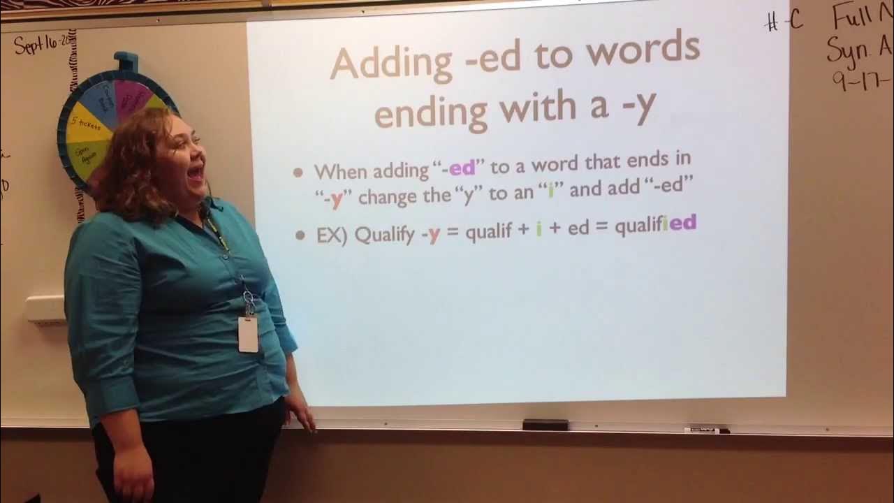 Adding -Ed -ing to words. 5 th grade spelling - YouTube