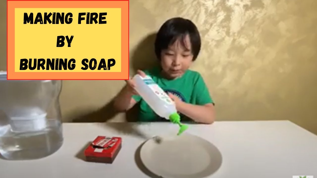 Making Fire by Burning Soap Experiment – Zibu Demonstrates - YouTube