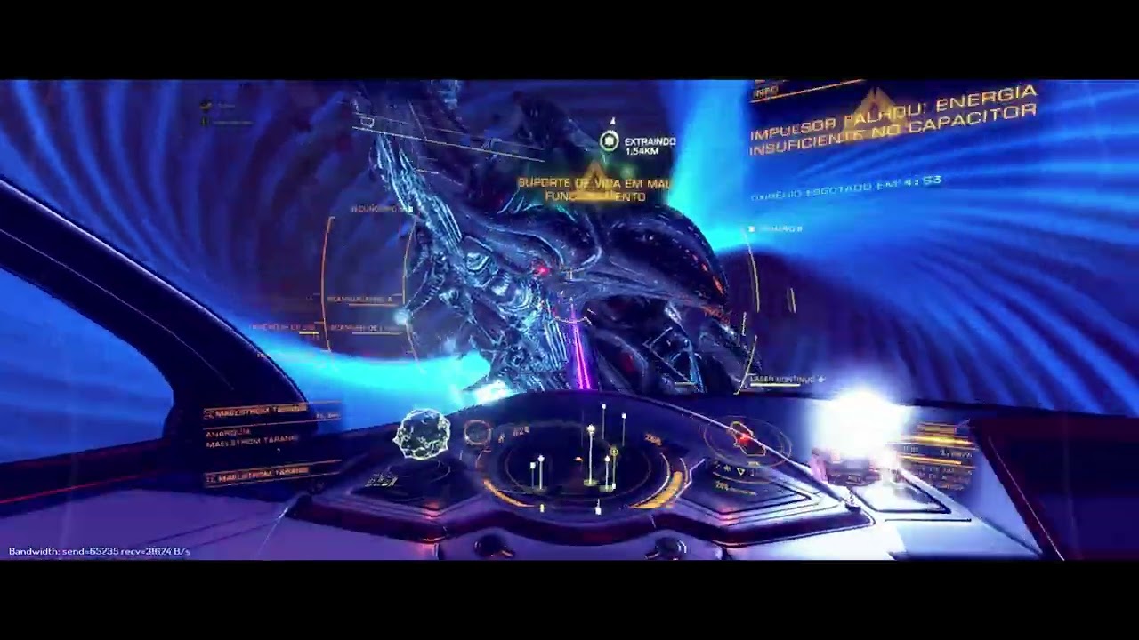 Thargoid Titan EMP Attack - YouTube