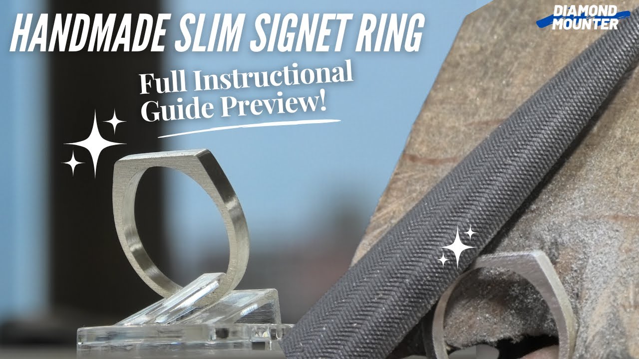 How to Handmake a Modern Style Signet Ring - YouTube