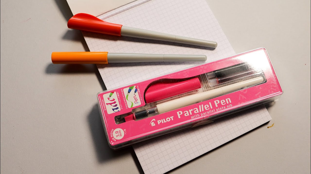 Pilot Parallel Pen 3.0 writing test - YouTube
