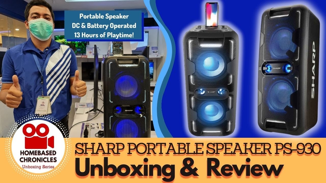 Sharp PS-930 Unboxing & Review Portable The Ultimate Party Speaker with ...