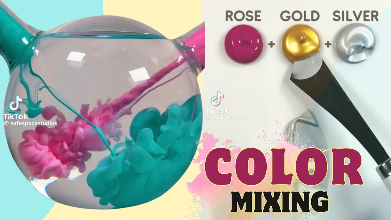 Compilado Tik Tok com Colormixing!!! Vídeo satisfatório e criativo ...