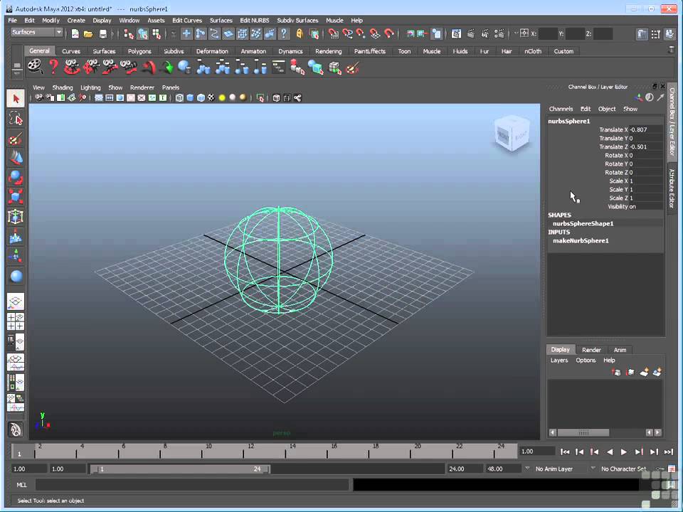 LEARN MAYA Part 1 Section 4 - YouTube