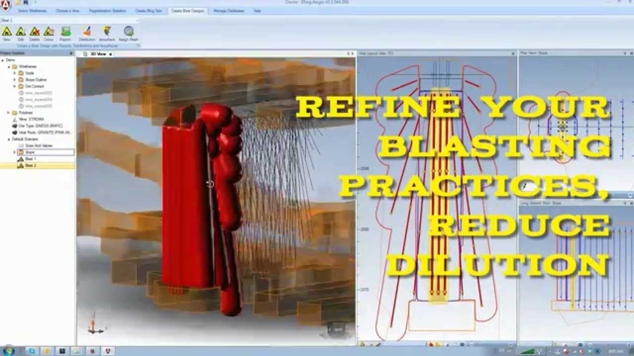 Underground Blasting Software - YouTube