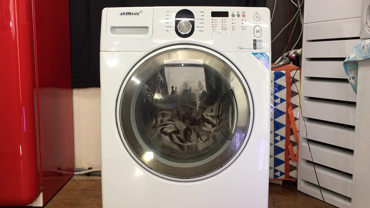 삼성 하우젠 15kg 중고드럼세탁기 SAMSUNG hauzen used 15kg drum washing machine sew ...