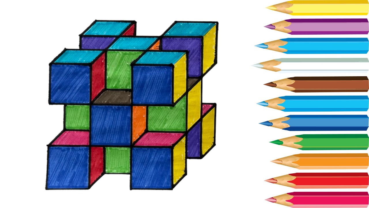 How To Draw A Cube Step By Step Drawings Tutorials YouTube How To Draw A Cube Step By Step Drawings Tutorials YouTube