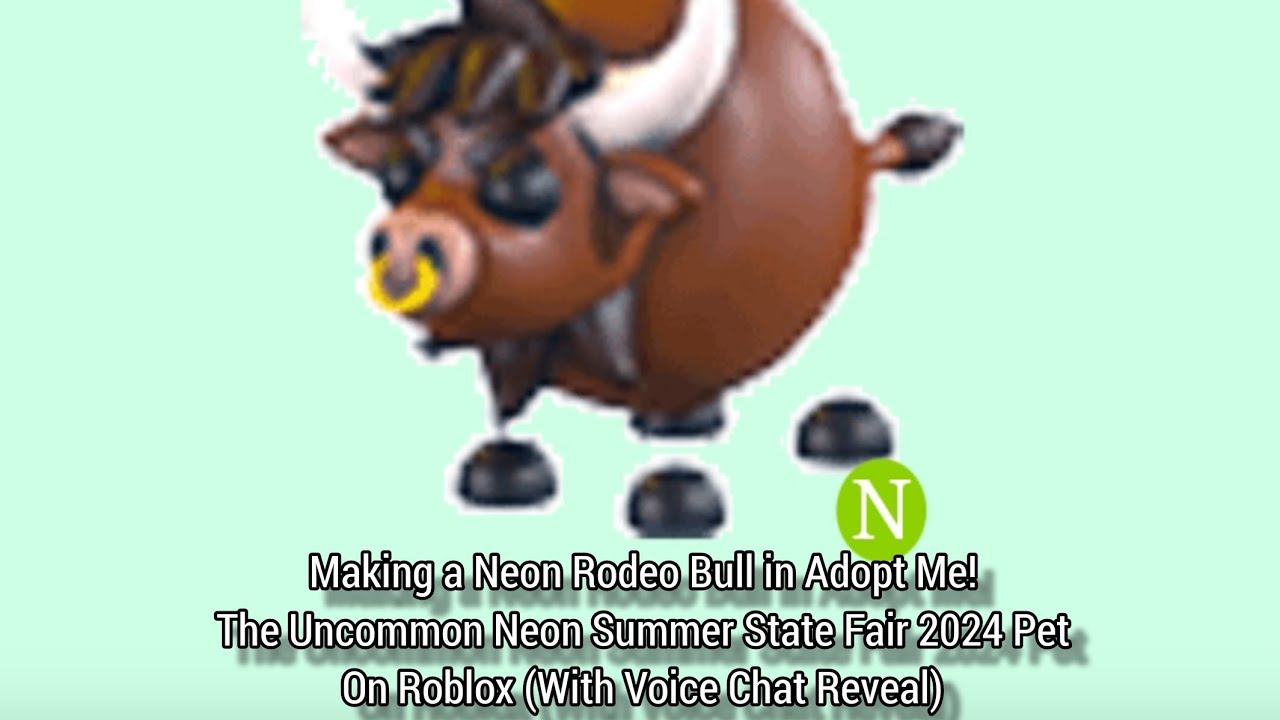 Making a Neon Rodeo Bull In Adopt Me! | Roblox - YouTube