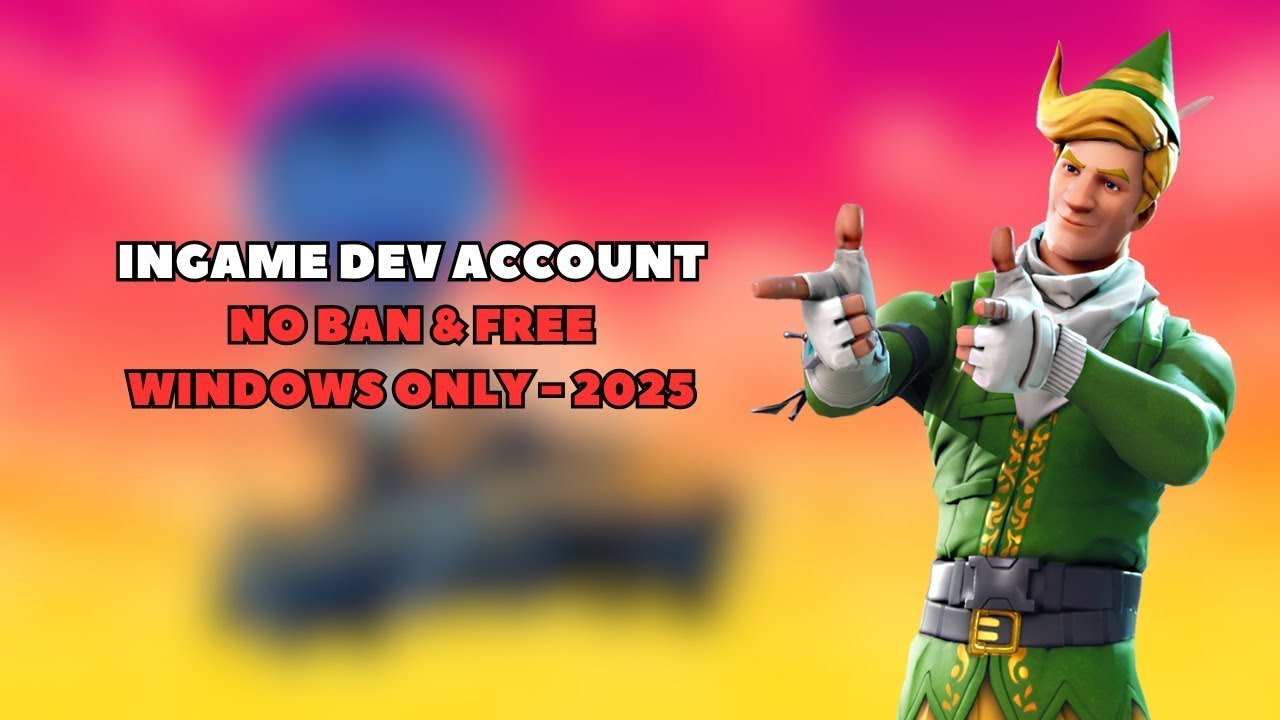 HOW TO GET A FORTNITE Ingame Dev Account WITH SKINS INGAME! [2025 PC ...