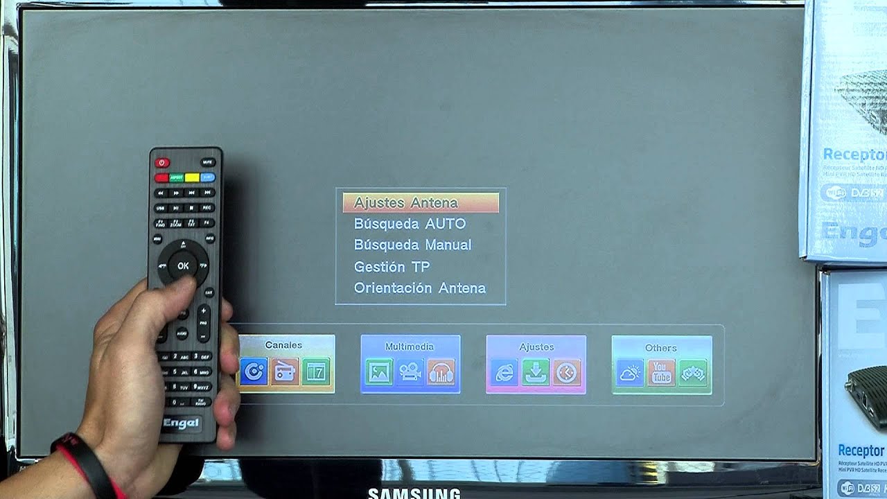 Como buscar canales receptor ENGEL RS4800S - YouTube