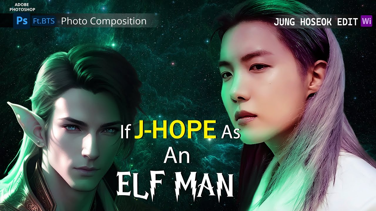 B T S J Hope as Elf man Edit / B T S Edit using photoshop #bts #jhope ...