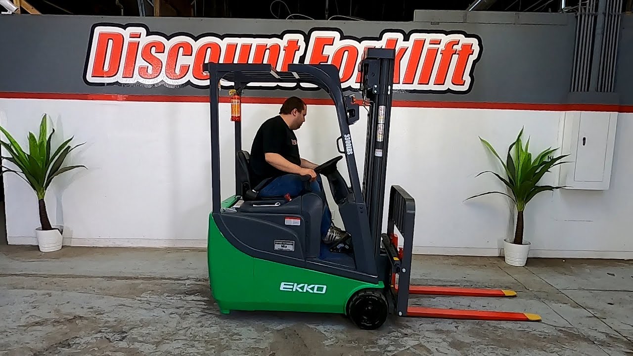 EKKO EK15A-189Li 3,300lb Electric #0010 - Forklift for Sale - YouTube