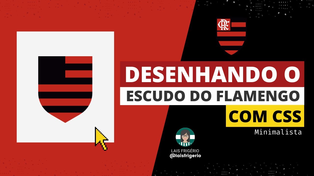Desenhando o escudo do Flamengo com CSS - Minimalista - YouTube