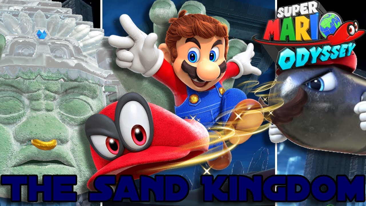Super Mario Odyssey: Sand Kingdom, The Ice Cave, and Knucklotec Boss ...