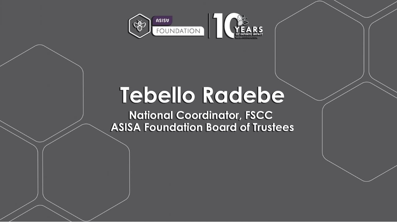 ASISA Foundation 10 Year Celebration - Tebello Radebe Interview - YouTube