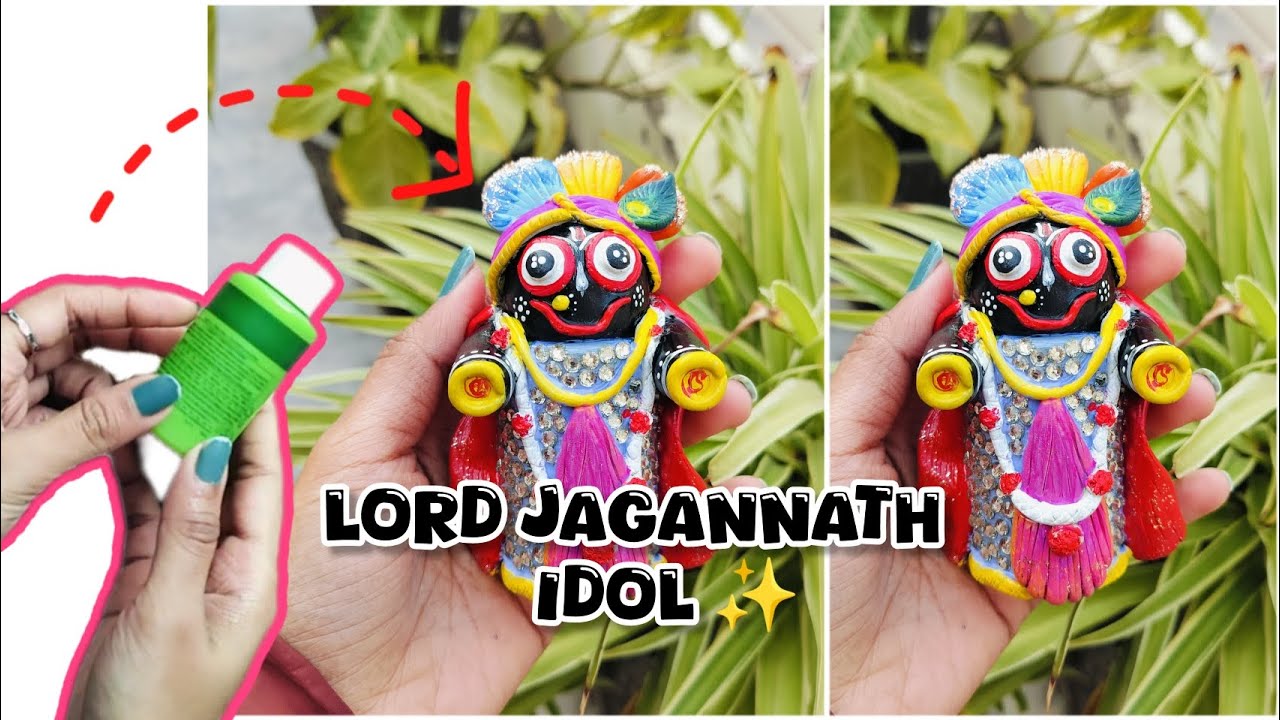 DIY: How to Make a Jagannath Idol | Easy Craft Using Recycled Bottle ...