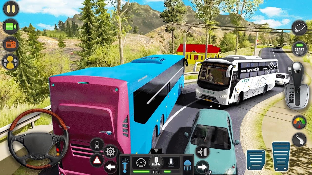 Modern Bus Driver Parking 3D || Bus Drive in off-road || off-road ...