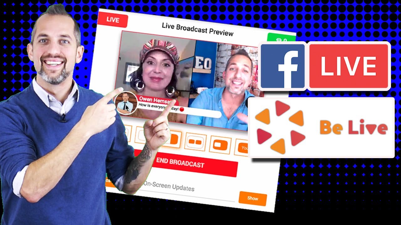 How to stream 2 person interviews on Facebook Live using the BeLiveTV ...