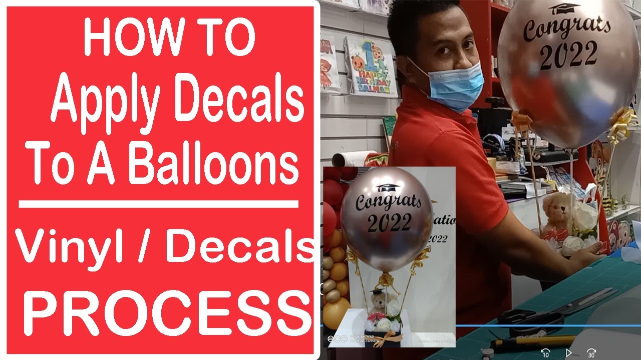 HOW TO APPLY STICKER ON A BALLOON | HOW TO APPLY STICKER ON A BALLOON ...