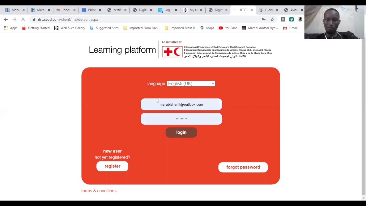 Registration to IFRC Learning Platform (Step-by-Step) 2021 - YouTube