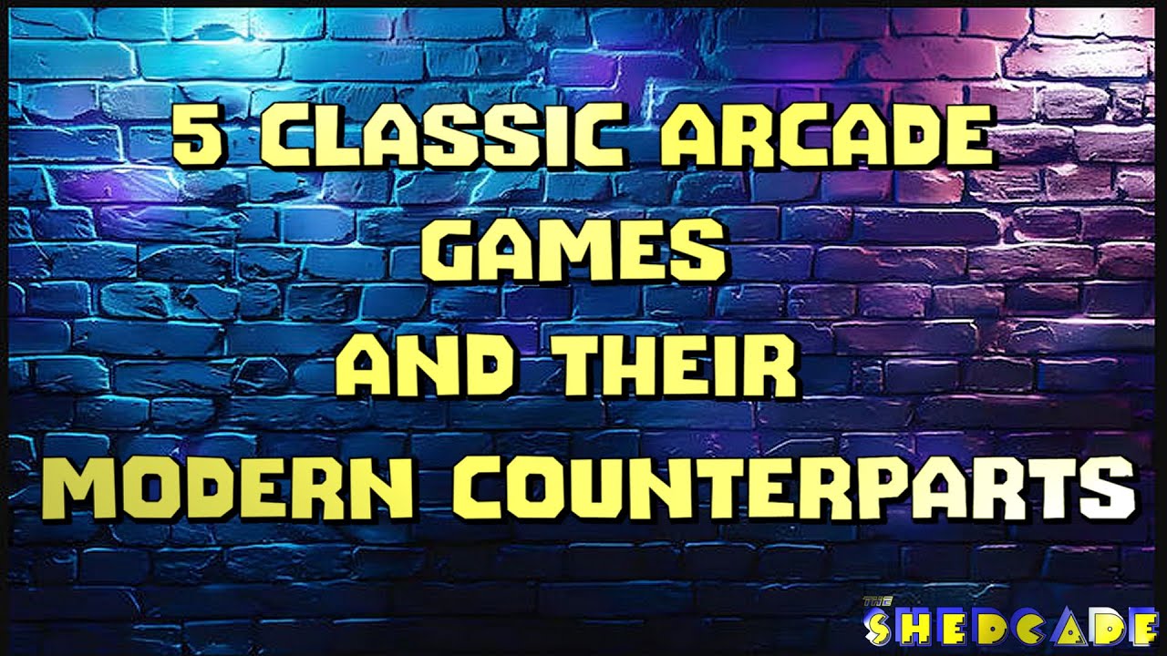 5 Classic Arcade Games and their Modern Versions - YouTube