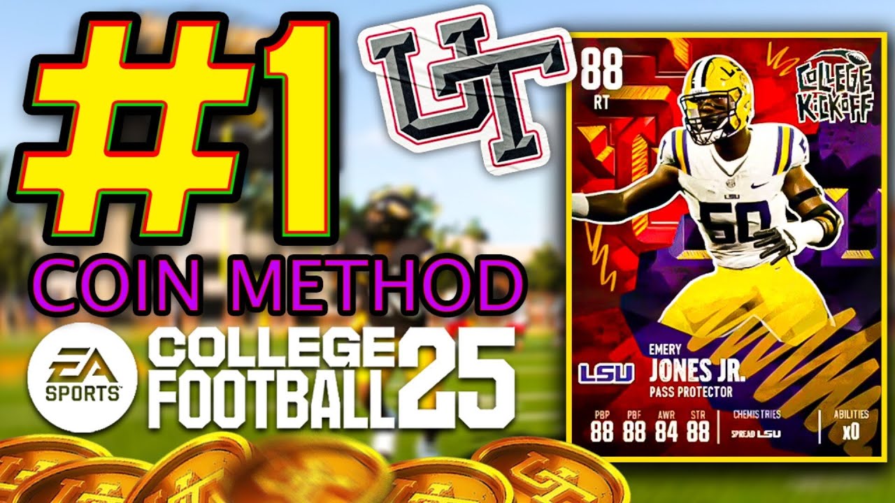 BEST COIN MAKING METHOD IN NCAA 25 RIGHT NOW! MAKE MILLIONS OF COINS ...