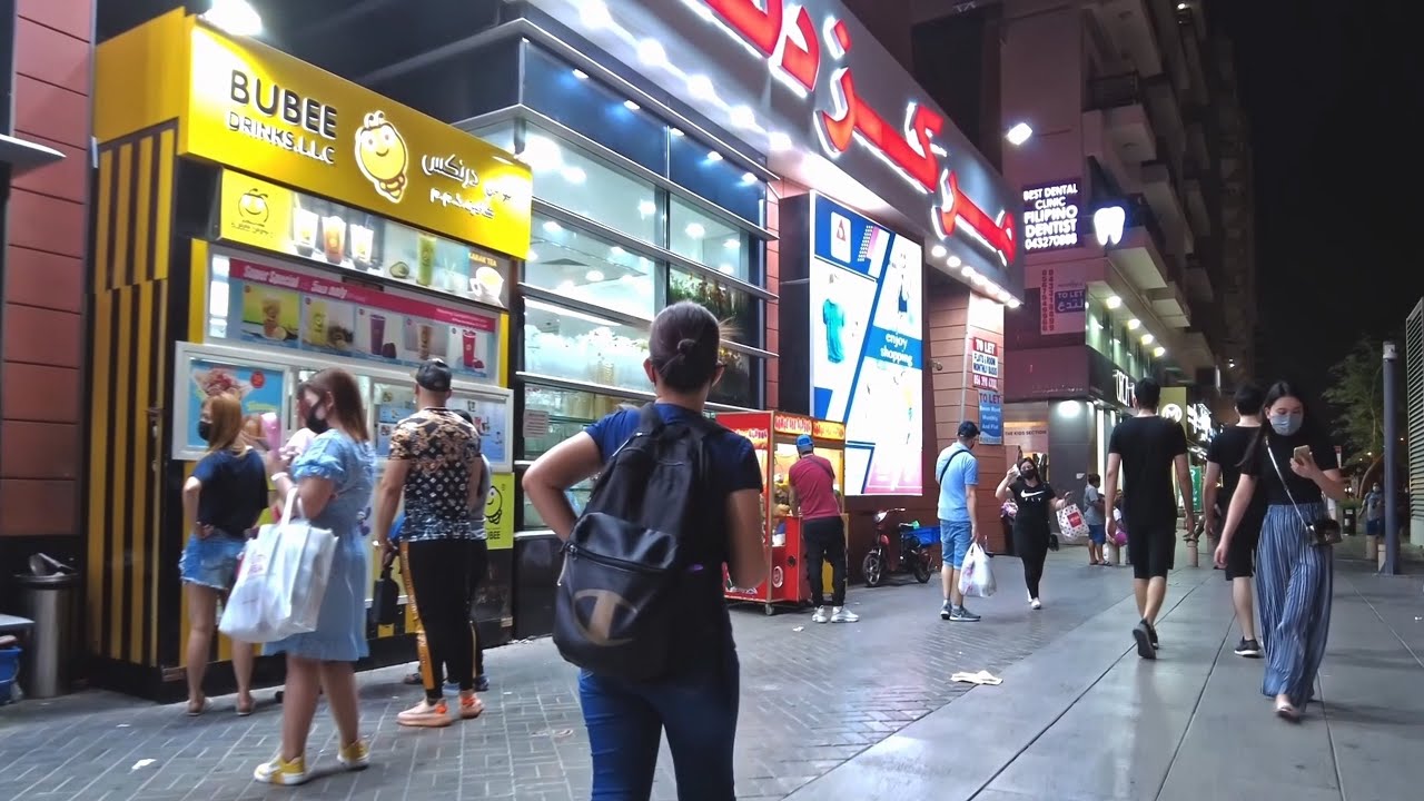 Night Walk along Al Rigga Rd Deira | Dubai UAE 🇦🇪 - YouTube