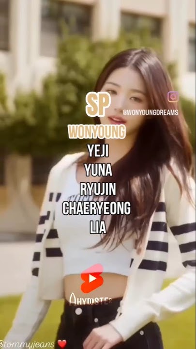 RANKING WONYOUNG IN ITZY IN DIFFERENT COTEGRIES |#kpop #shorts #itzy #ive #wonyoung #yuna #yeji ...