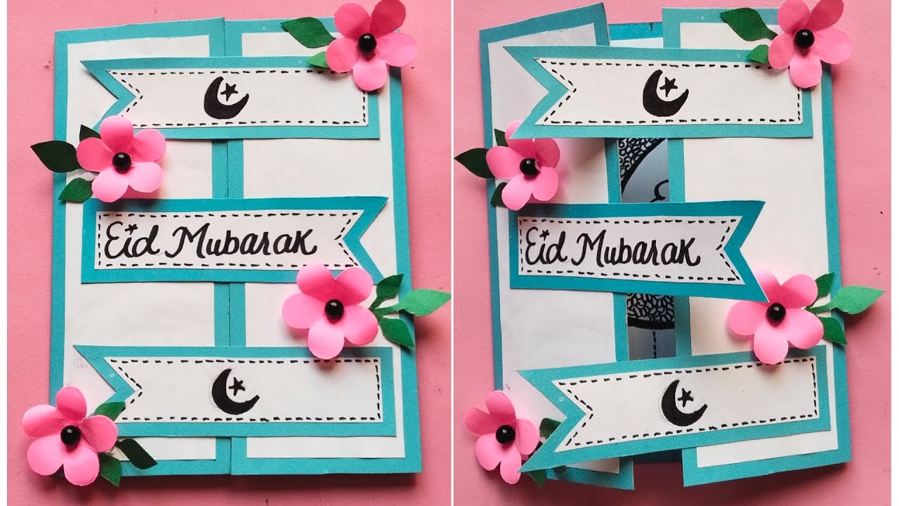 Handmade Eid Greeting Card /Eid Card Making Ideas / Card Banane Ka ...
