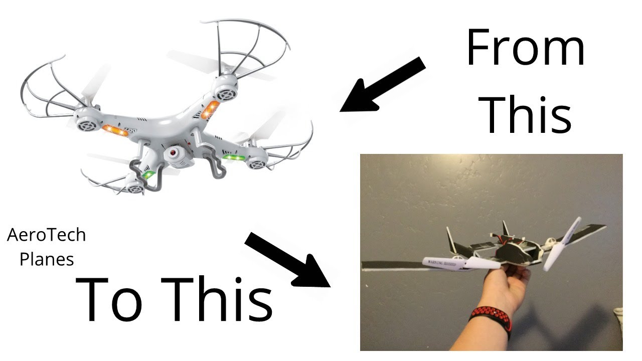 Making A Rc Plane Out Of An Old Broken Drone!!! - YouTube