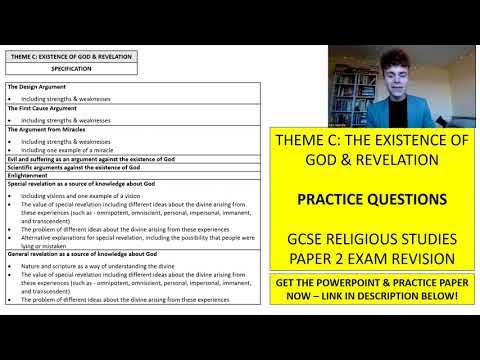 THEME C EXISTENCE OF GOD & REVELATION - PAST PAPER PRACTICE QUESTIONS ...