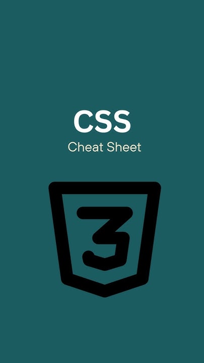 CSS Cheat Sheet - YouTube