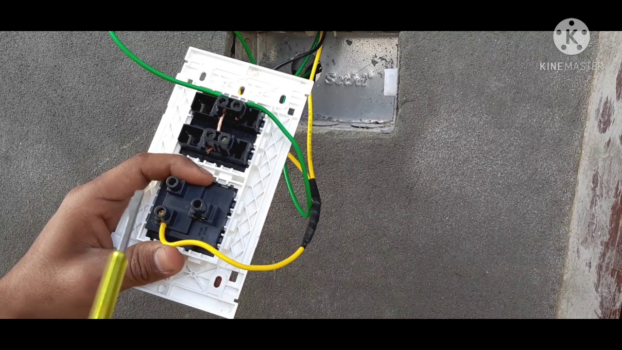 4 Module Switch Board Wiring YouTube 4-module-switch-board-wiring-youtube
