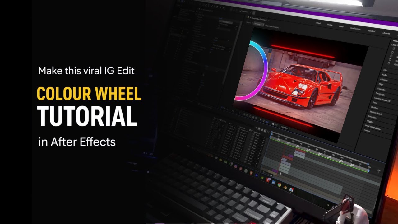 how to make color wheel trend edit in after effects [free project file ...