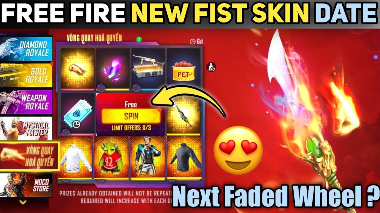 New Fist Skin Free Fire | Next Fist Skin Free Fire | Next Faded Wheel ...