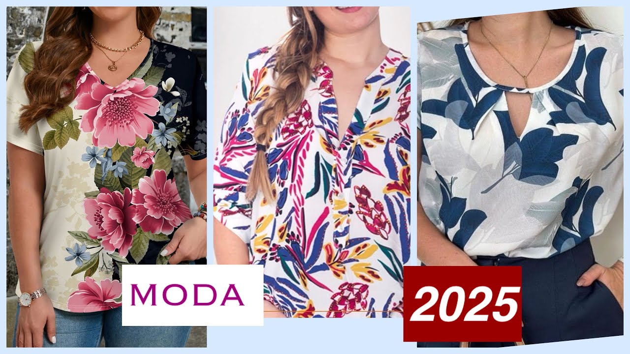 LO MÁS BELLO EN BLUSAS PRIMAVERA TENDENCIAS DE MODA MUJER 2025 - YouTube