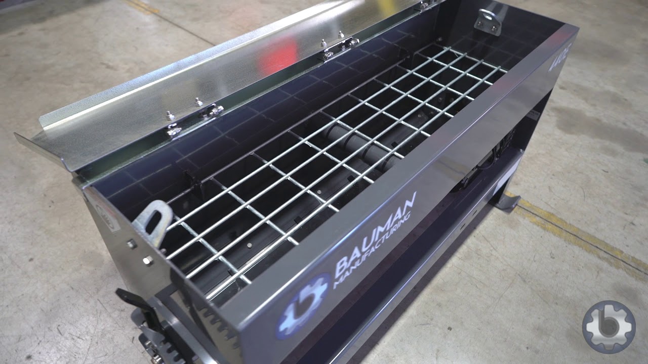 Bauman Mfg: 440E Drop Sander - YouTube