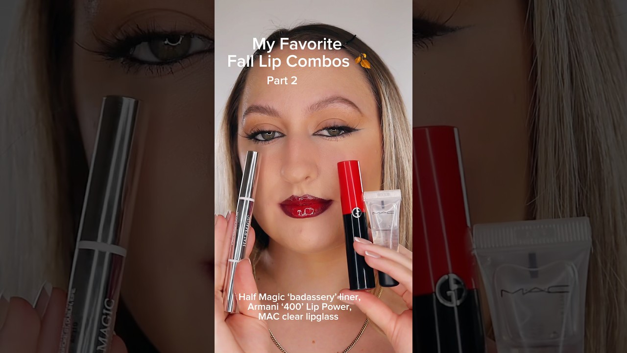 My Favorite Fall Lip Combos Part 2 🍂 #makeup - YouTube